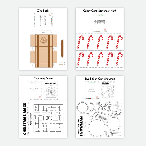 25 Printable Elf Prop and Activity Bundle - Pjs and Paint®