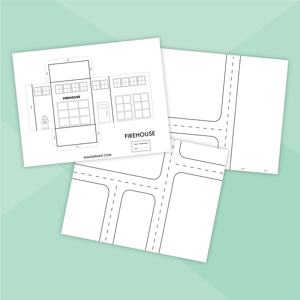 Printable 3D Build a City Coloring Pages - Pjs and Paint®