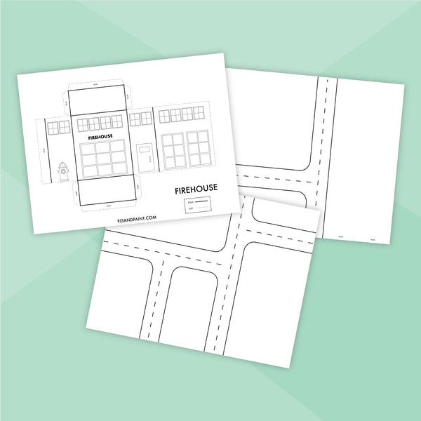 Printable 3D Build a City Coloring Pages - Pjs and Paint®