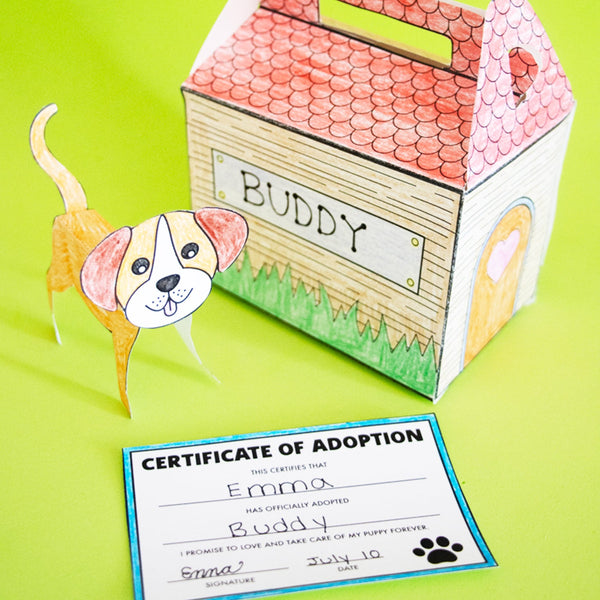 Printable Adopt a Puppy Activity Kit - Full Version - Pjs and Paint®